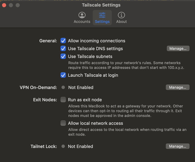 Manage client preferences · Tailscale Docs