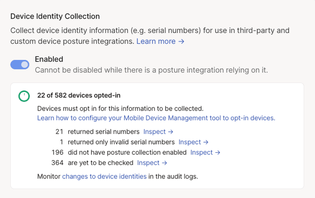 Use Device Identity Collection · Tailscale Docs