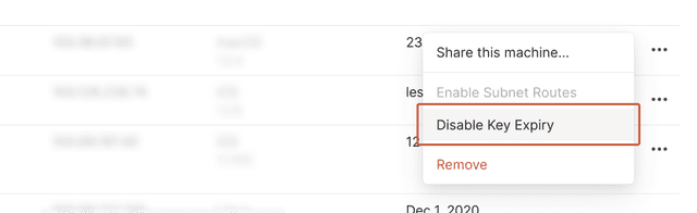 Key expiry · Tailscale Docs