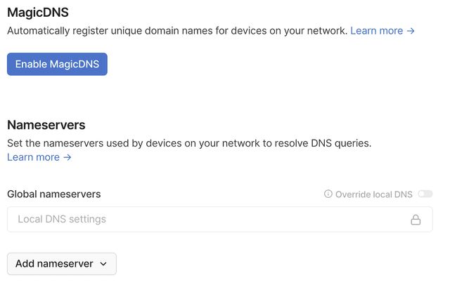 DNS in Tailscale · Tailscale Docs