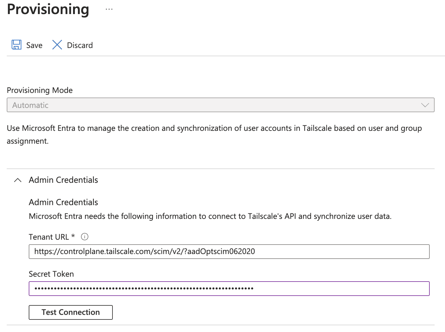 User & group provisioning for Microsoft Entra ID · Tailscale Docs