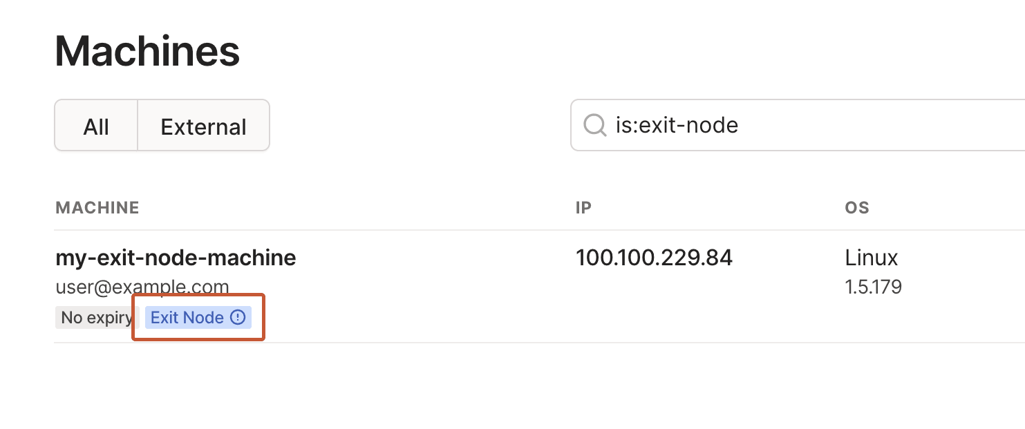 Exit Nodes (route all traffic) · Tailscale Docs