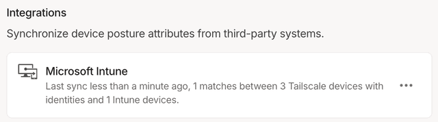 Restrict device access with Microsoft Intune · Tailscale Docs