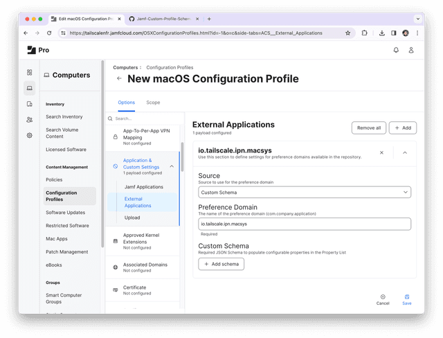 Deploy Tailscale with Jamf Pro · Tailscale Docs