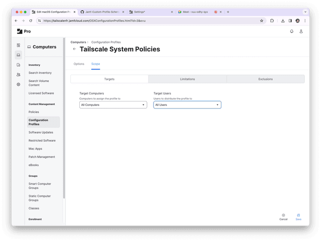 Deploy Tailscale with Jamf Pro · Tailscale Docs