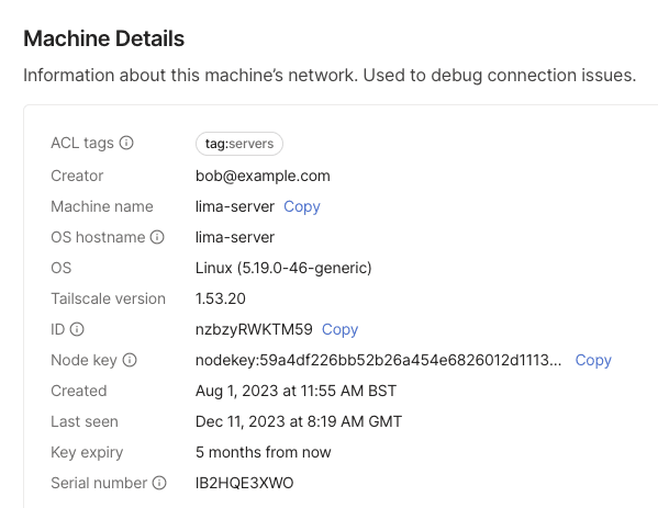 Use Device Identity Collection · Tailscale Docs