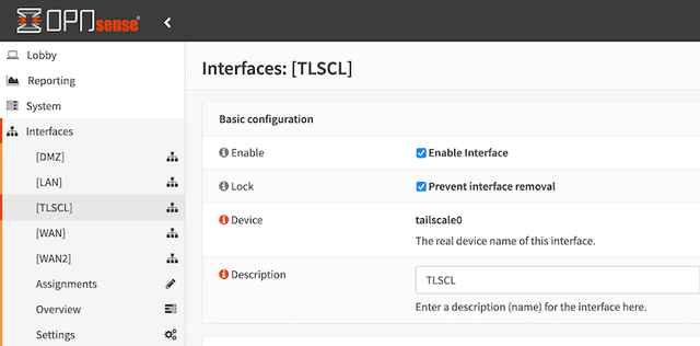 Using OPNsense with Tailscale · Tailscale Docs