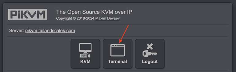 Access PiKVM from anywhere · Tailscale Docs