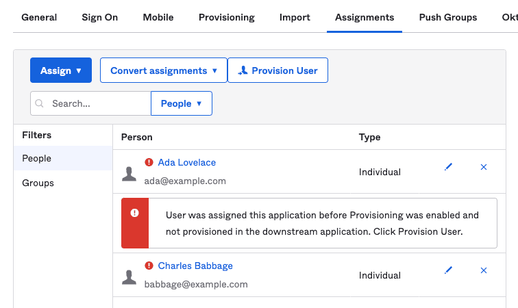 User & group provisioning for Okta · Tailscale Docs