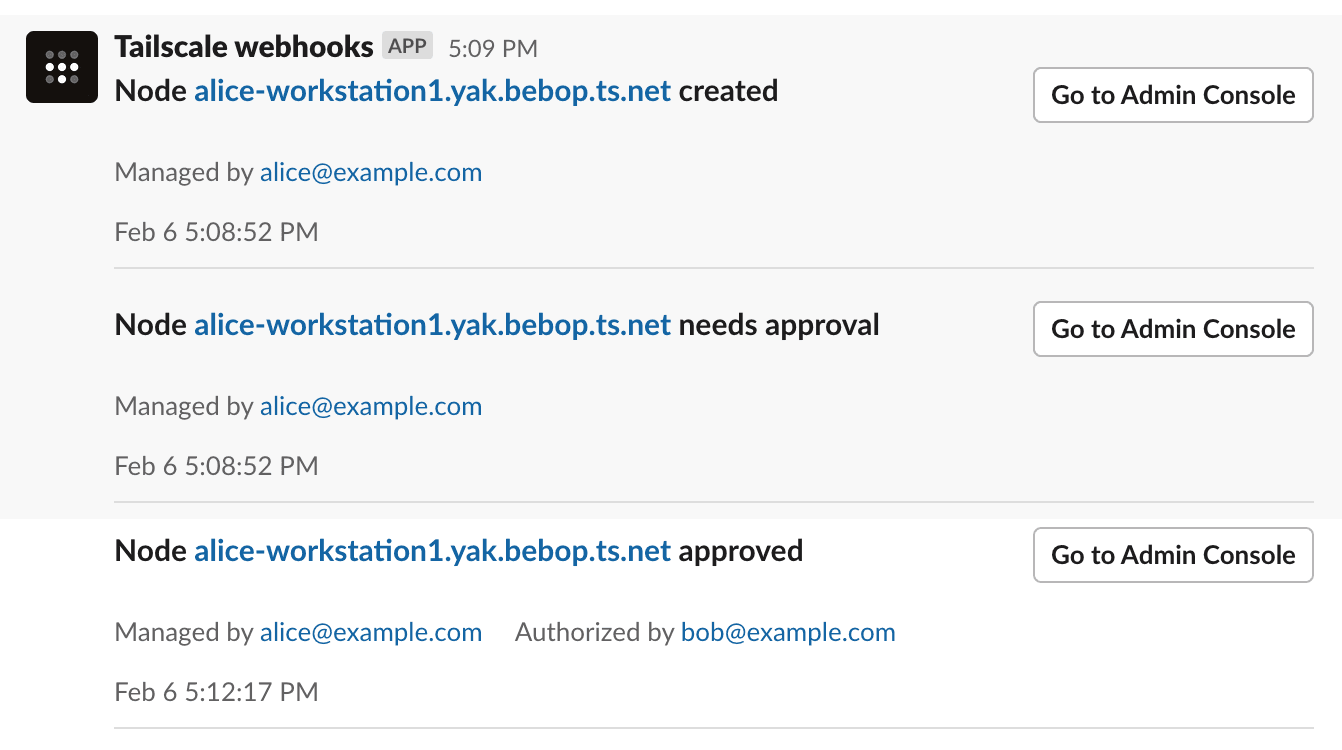 Webhooks · Tailscale Docs